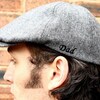 Personalised Custom Flat Cap, Initials Flat Cap, Name Flat Cap, Peaky ...