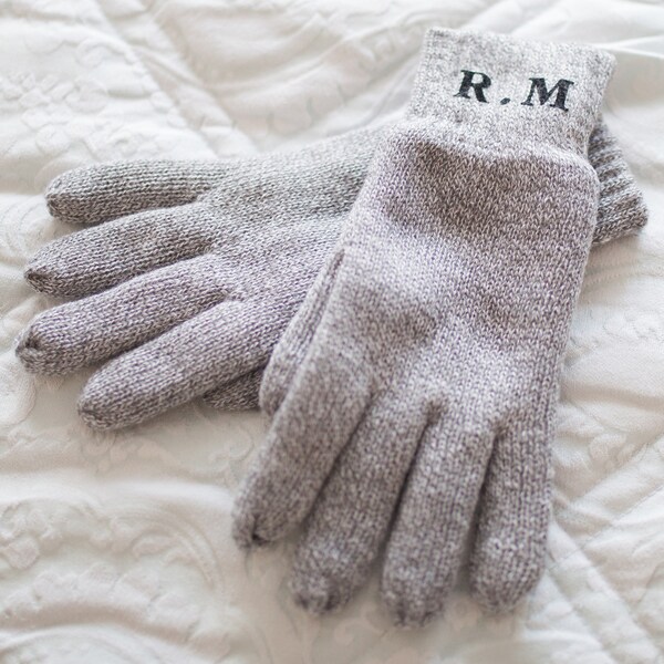 Monogram Gloves - Etsy