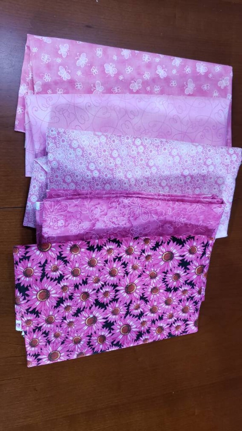Pink Fat Quarters 5 Patterns - Etsy