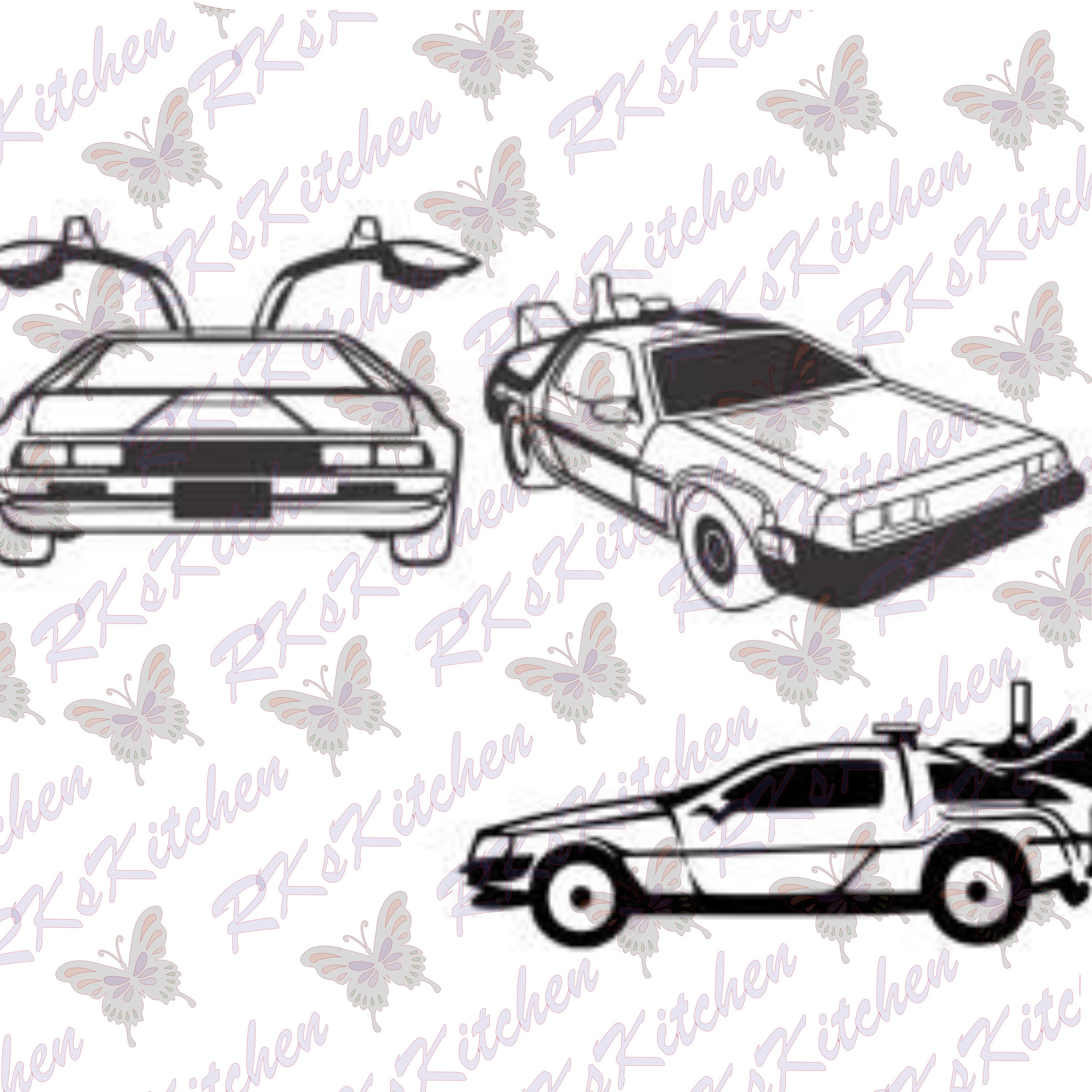 3 Files Back to the Future Delorean SVG PDF DXF Pdf Gsp Png Download - Etsy