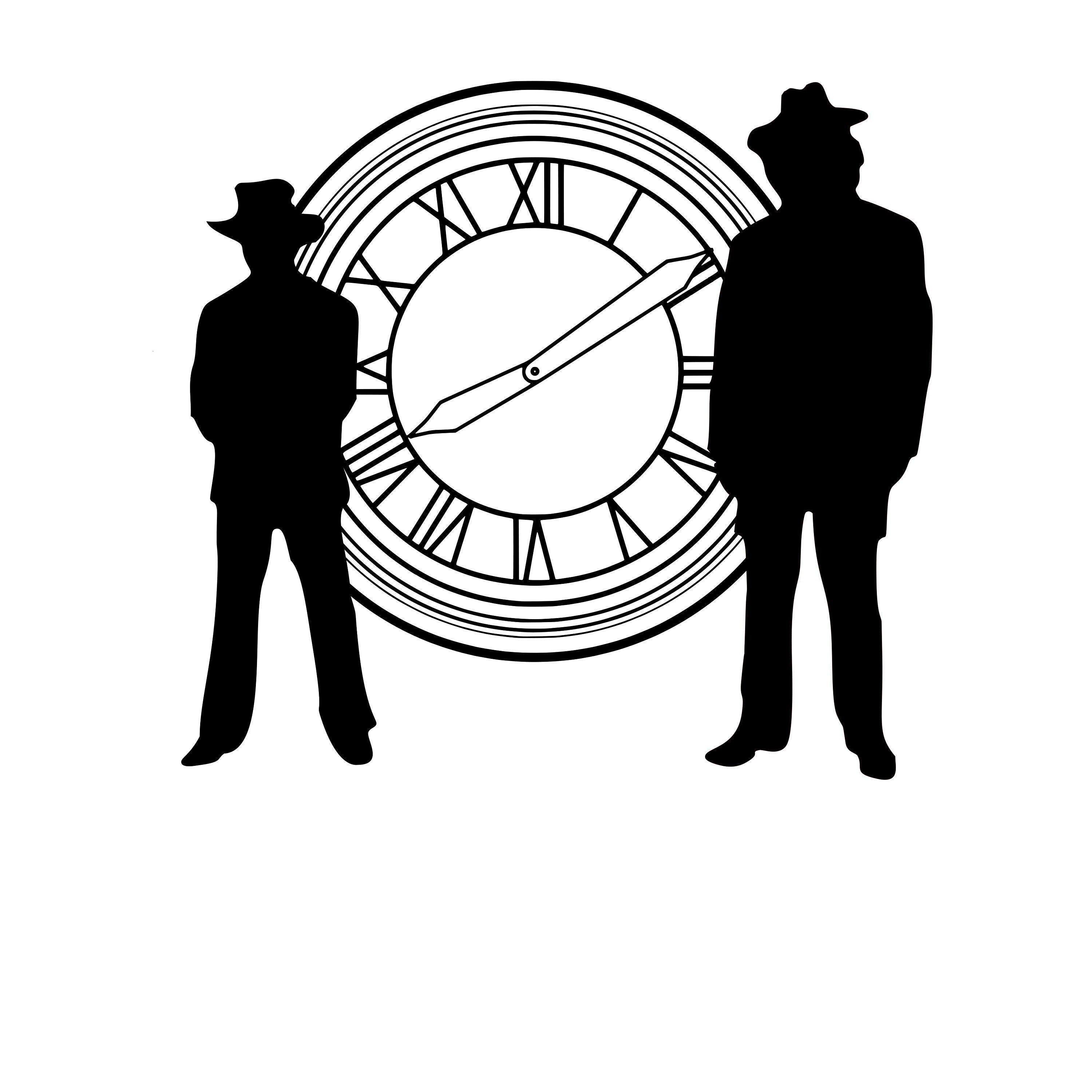 Doc and Marty Clocktower Back to the Future Delorean SVG PDF DXF Pdf ...