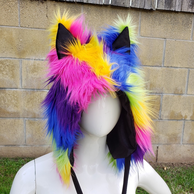 Rainbow Cat Hat - Etsy