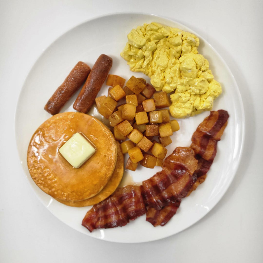 American Breakfast, 3D Pop Art Breakfast Sculpture, Breakfast Wall Art ...