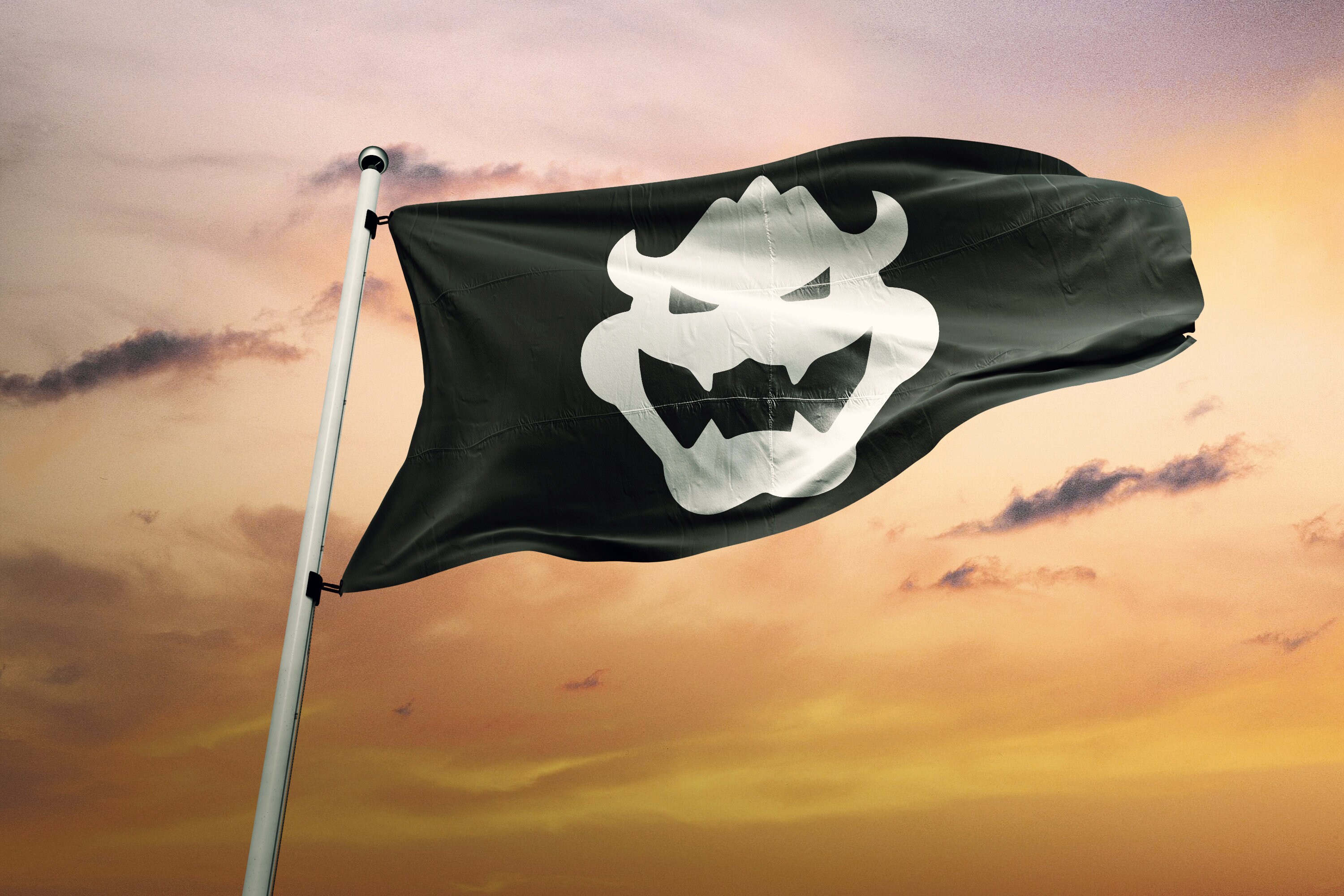 Bowser Flag / Super Mario Flag / Video Game Banner / Video | Etsy