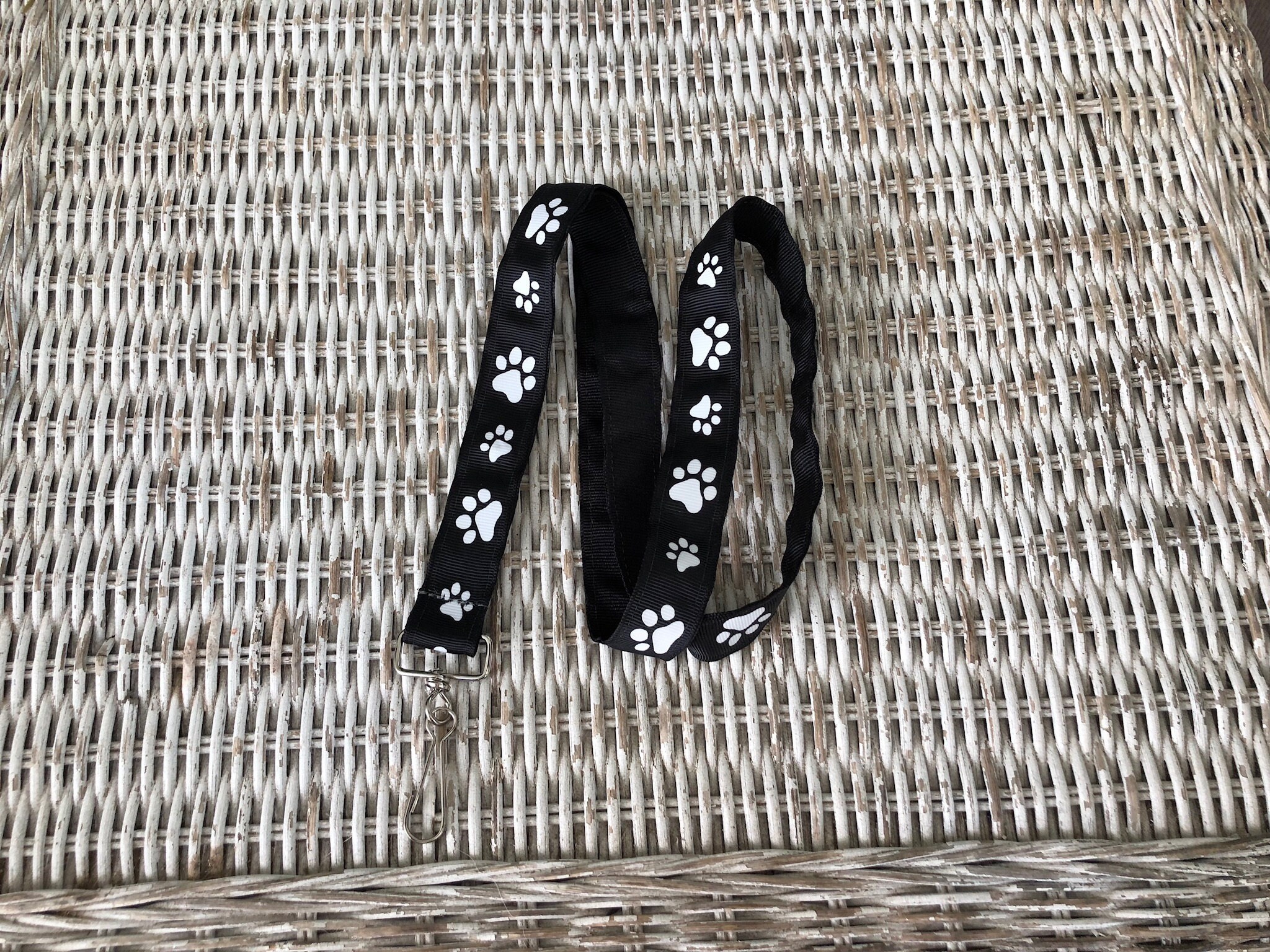 Black Paw Print Lanyard Custom Lanyard Lanyard for | Etsy