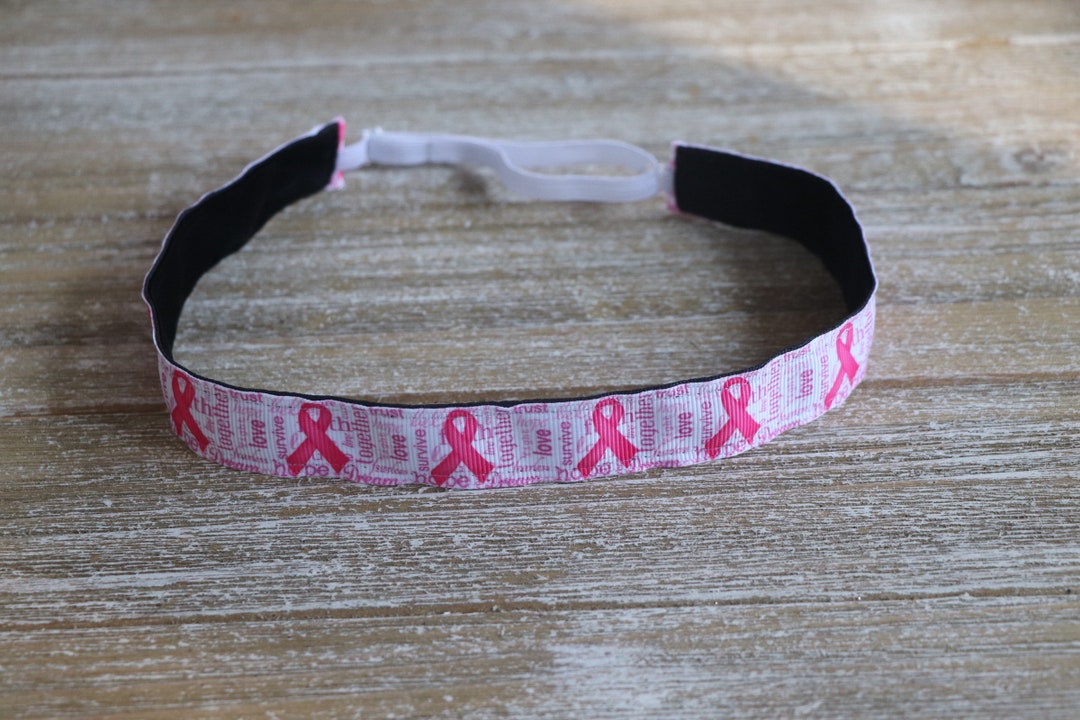 Breast Cancer Awareness Headband - Girls Headband - Sport Headband ...