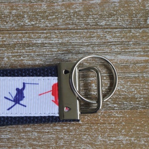 Snow Skiing Keychain Custom Keychain Wristlet Keychain - Etsy