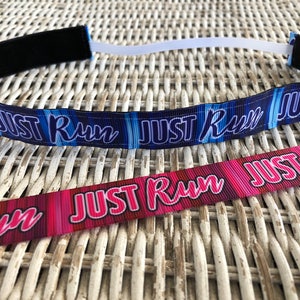 Just Run Headband, Sports Headband, Running Headband, Adjustable ...
