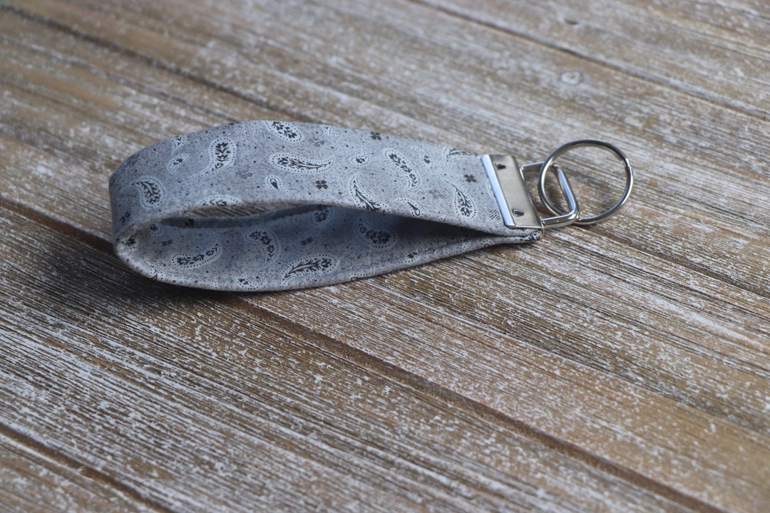 Gray Paisley Keychain - Keychains for Women - Gifts for Women - Best ...