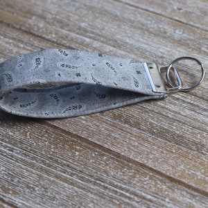Gray Paisley Keychain - Keychains for Women - Gifts for Women - Best ...