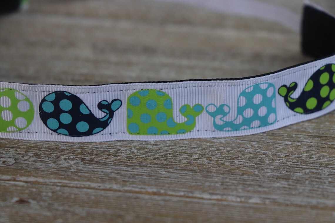 Blue Green Whale Headband Headbands for Women No Slip - Etsy