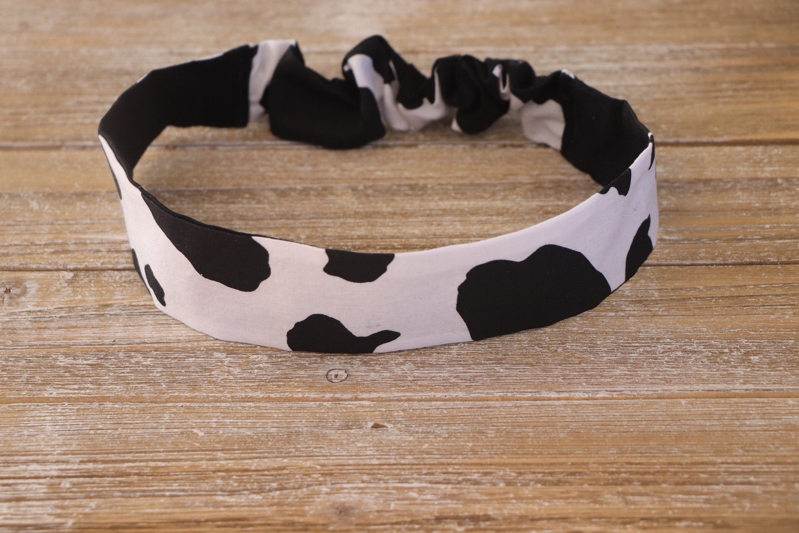 Cow Print Headband Reversible Fabric Headband Girls - Etsy