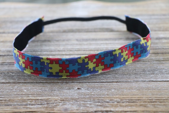 Autism Awareness Headband Headband for Women Headband for | Etsy