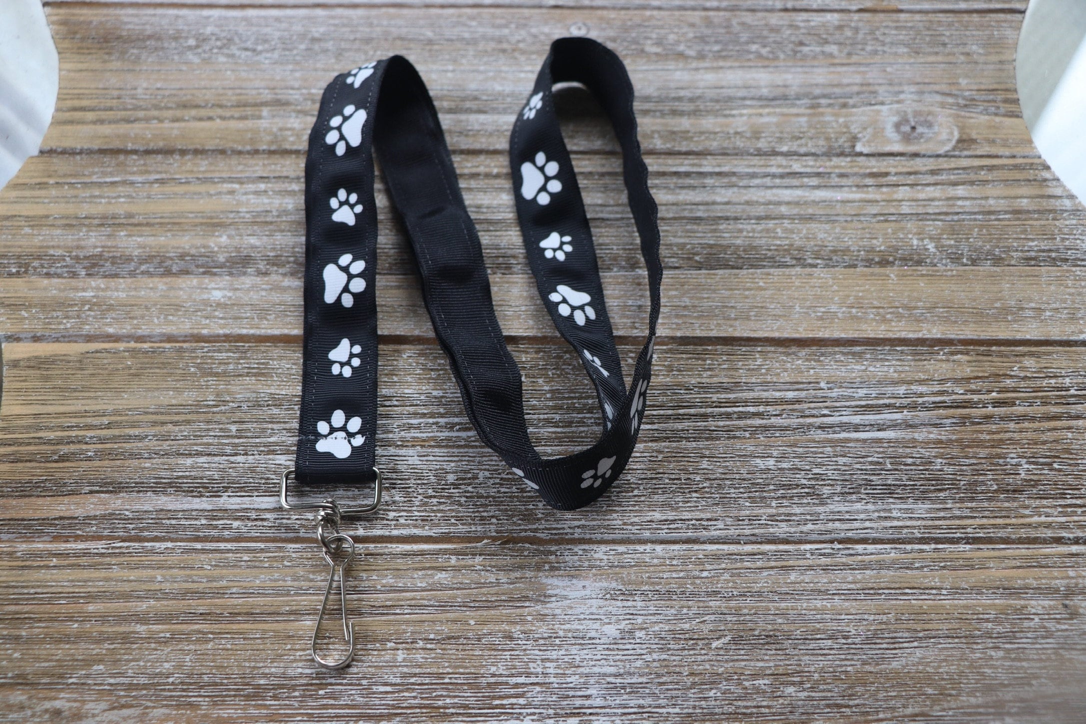 Black Paw Print Lanyard Custom Lanyard Lanyard for | Etsy