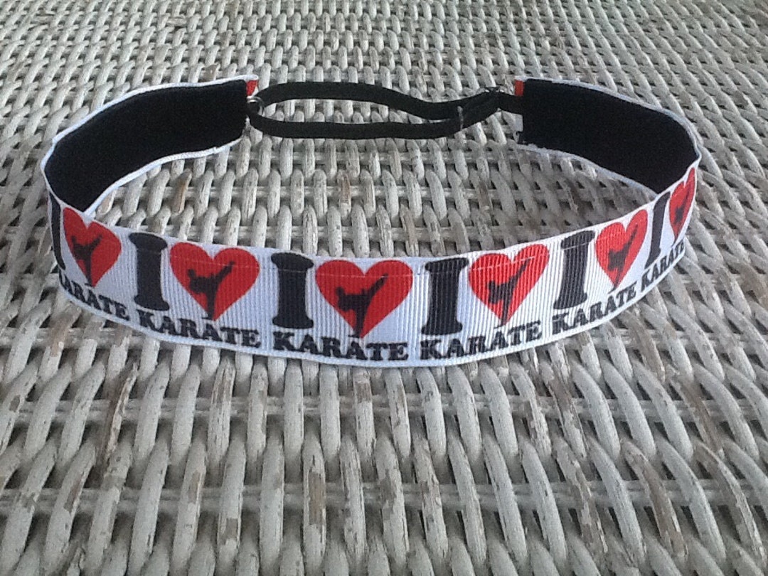 White Karate Headband, Sports Headbands, Headbands for Girls, Headbands ...