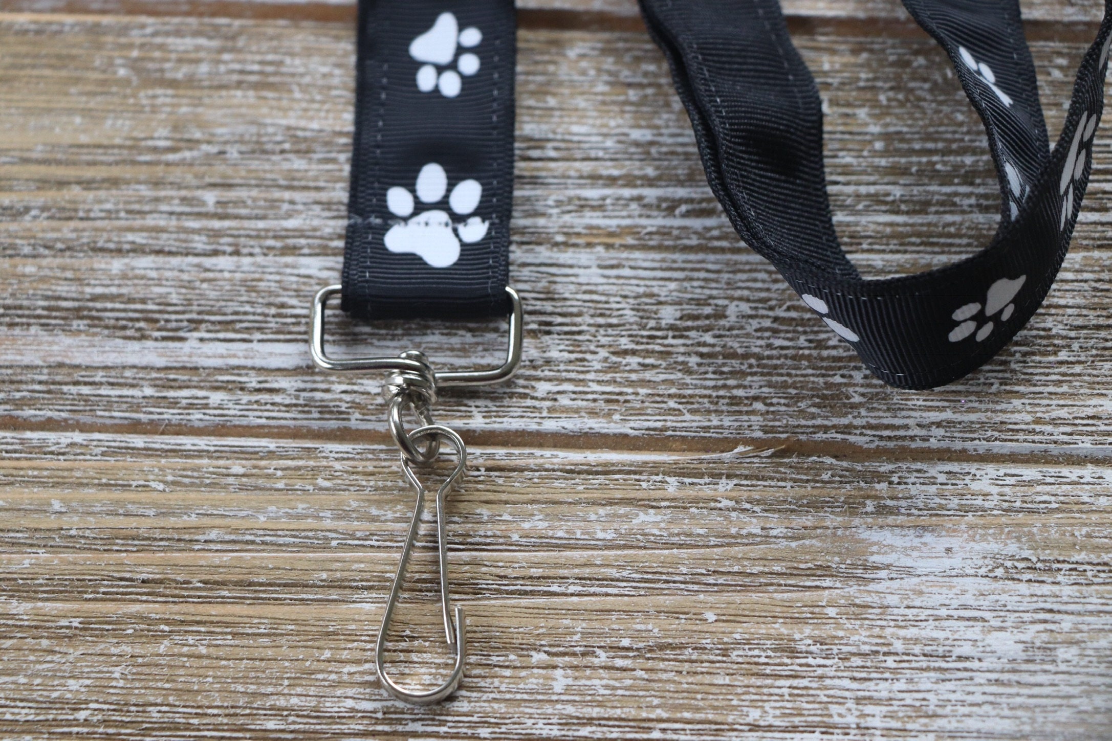 Black Paw Print Lanyard Custom Lanyard Lanyard for | Etsy