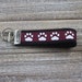 Maroon Paw Print Keychain Womens Key Fobs Sports Keychain - Etsy