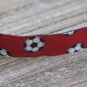 Red Soccer Headband, Headbands for Women, Hair Bands for Girls, Soccer ...