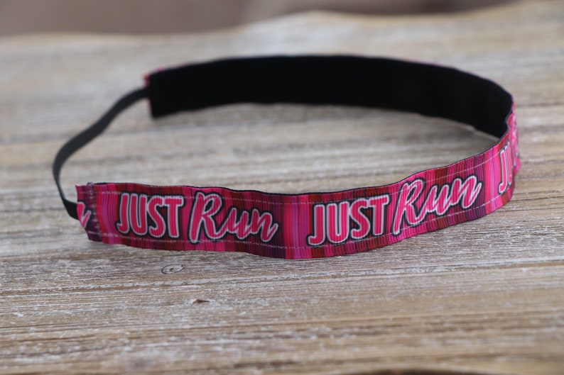 Just Run Headband Sports Headband Running Headband | Etsy