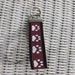 Maroon Paw Print Keychain Womens Key Fobs Sports Keychain - Etsy
