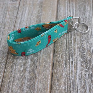 Taco Fabric Keychain, Keychains for Women, Gifts for Her, Wrist Lanyard ...