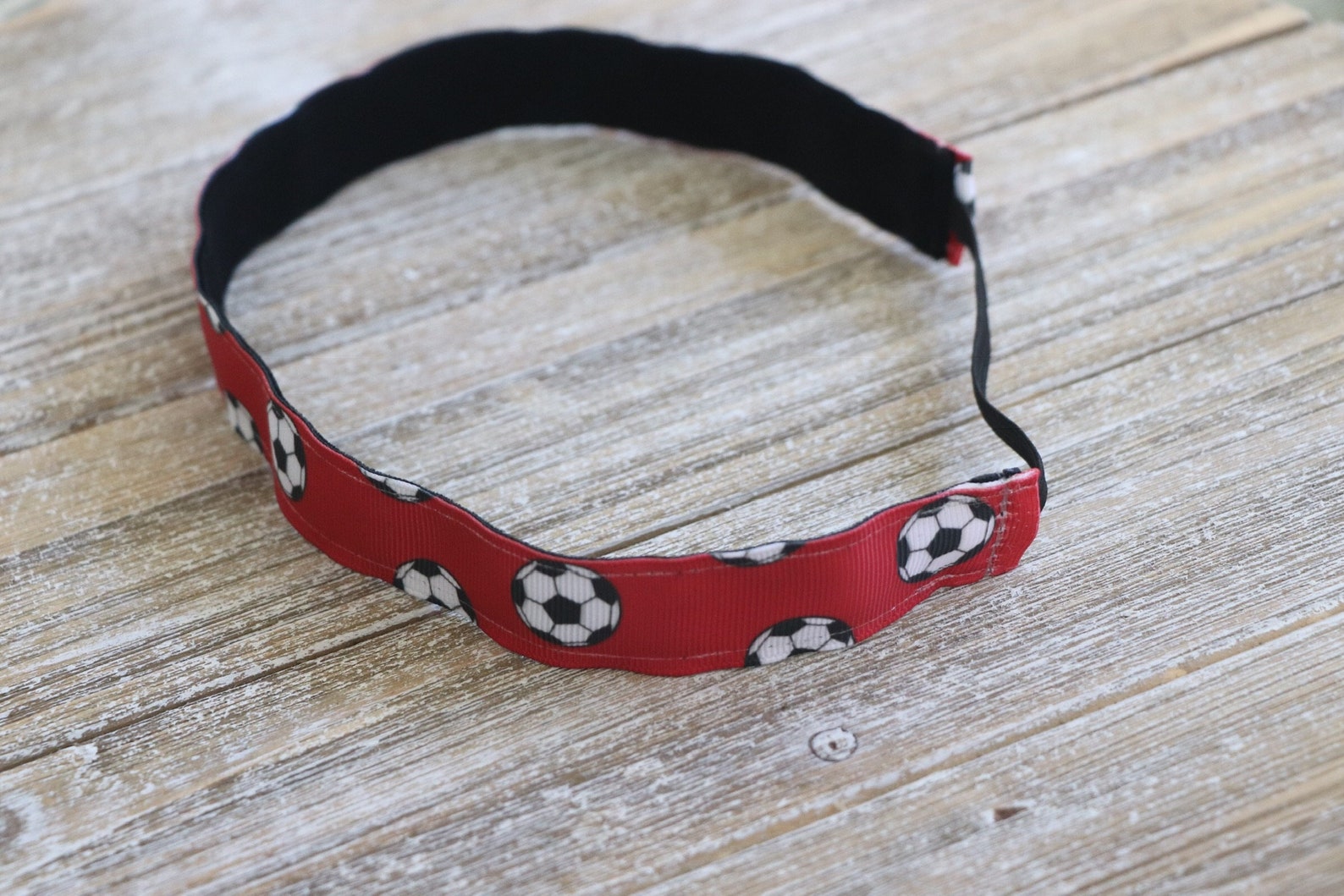 Red Soccer Headband, Headbands for Women, Hair Bands for Girls, Soccer ...