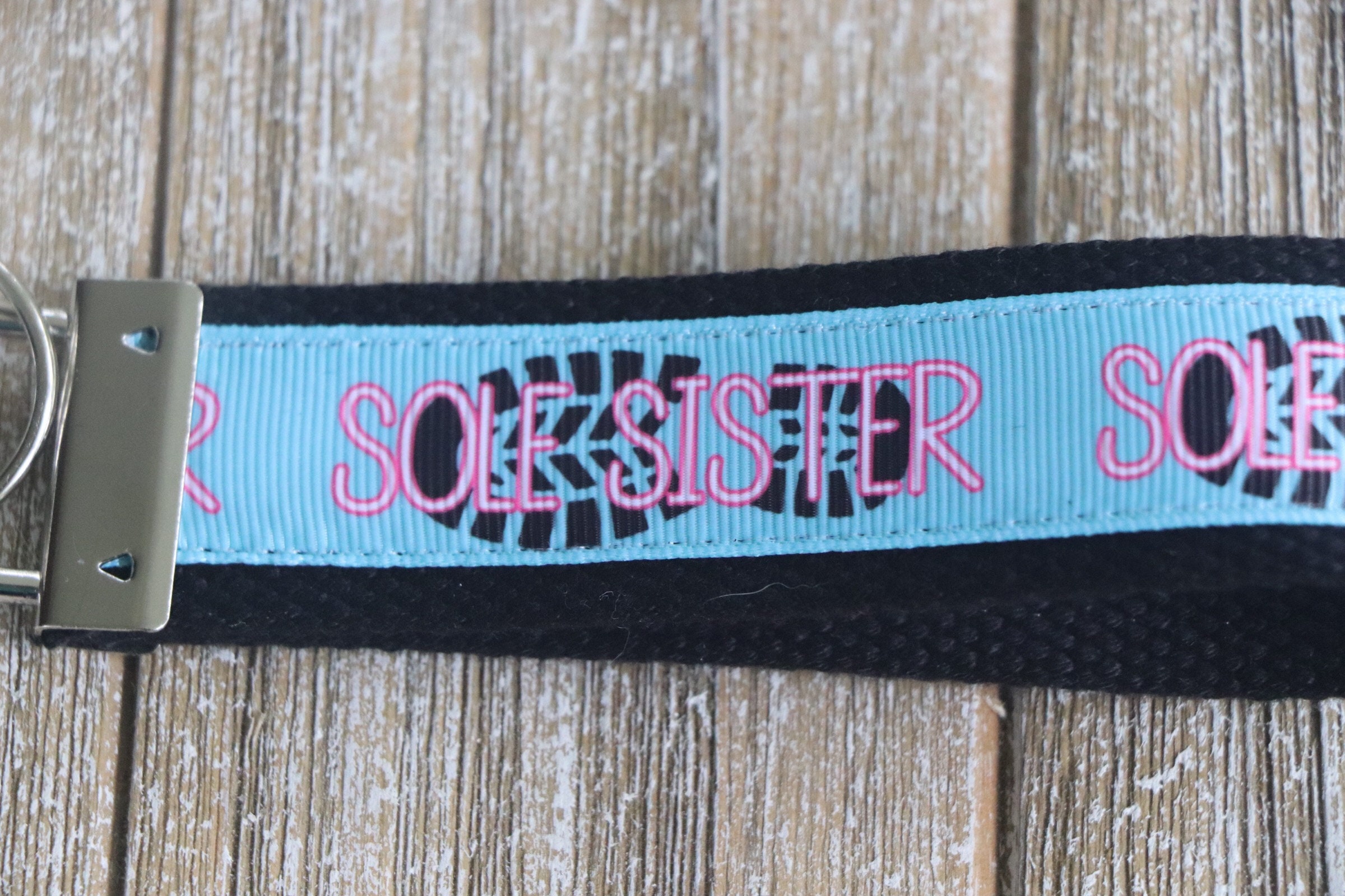 Sole Sisters Running Keychain - Womens Run Key Fob - Wristlet Keychain ...