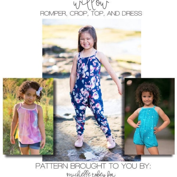 Girls Romper Pattern - Etsy