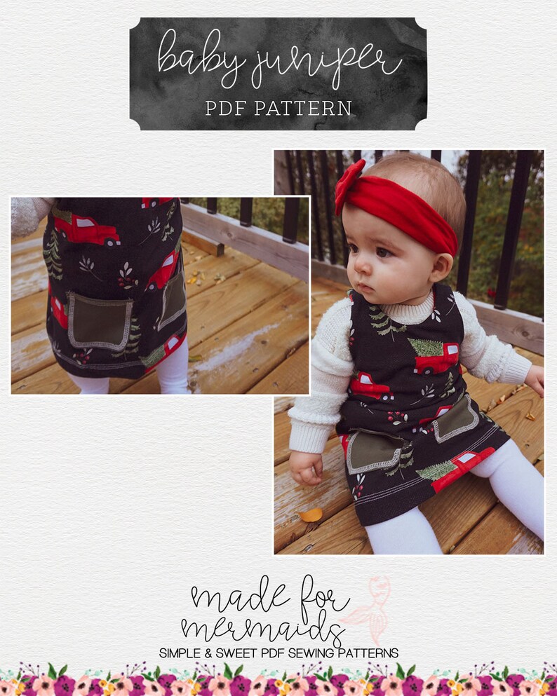 Baby Juniper Jumper PDF Sewing Pattern Sizes Newborn-18/24 | Etsy