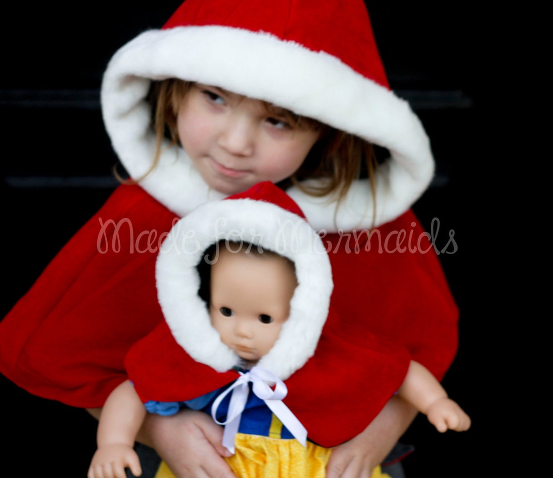 Hooded Cape Caplet Capelet DOLLY Dress 15" or 18" Doll PDF Pattern ...