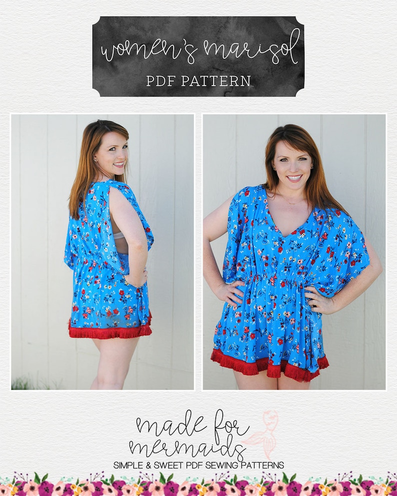 Resort Collection Womens Marisol Cover-up & Dress PDF Sewing - Etsy