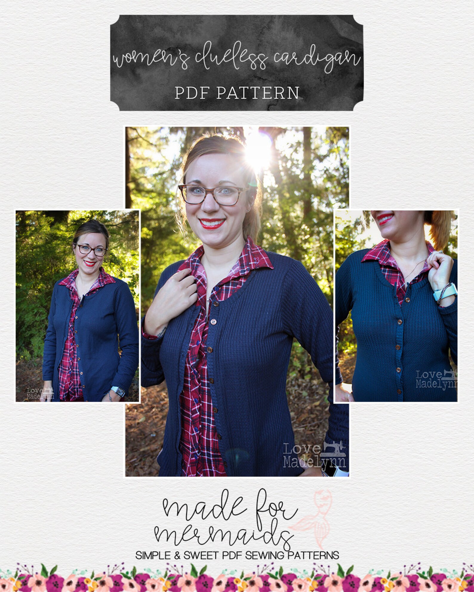 Womens Clueless Cardigan Pattern PDF Sewing Pattern | Etsy
