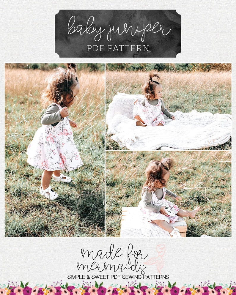 Baby Juniper Jumper PDF Sewing Pattern Sizes Newborn-18/24 Months - Etsy
