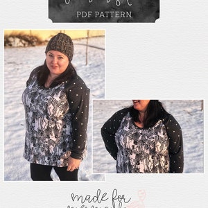Women’s Lee Raglan PDF Sewing Pattern - Etsy