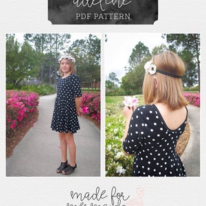 Adeline Dress & Maxi PDF Sewing Pattern Sizes 1/2-14 - Etsy