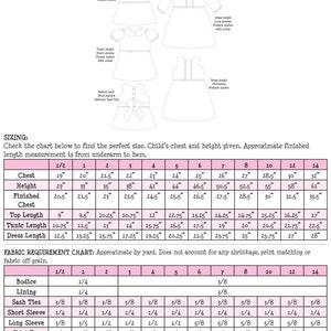 Harper Top, Tunic & Dress PDF Pattern Instant Download Size 1/2-14years ...