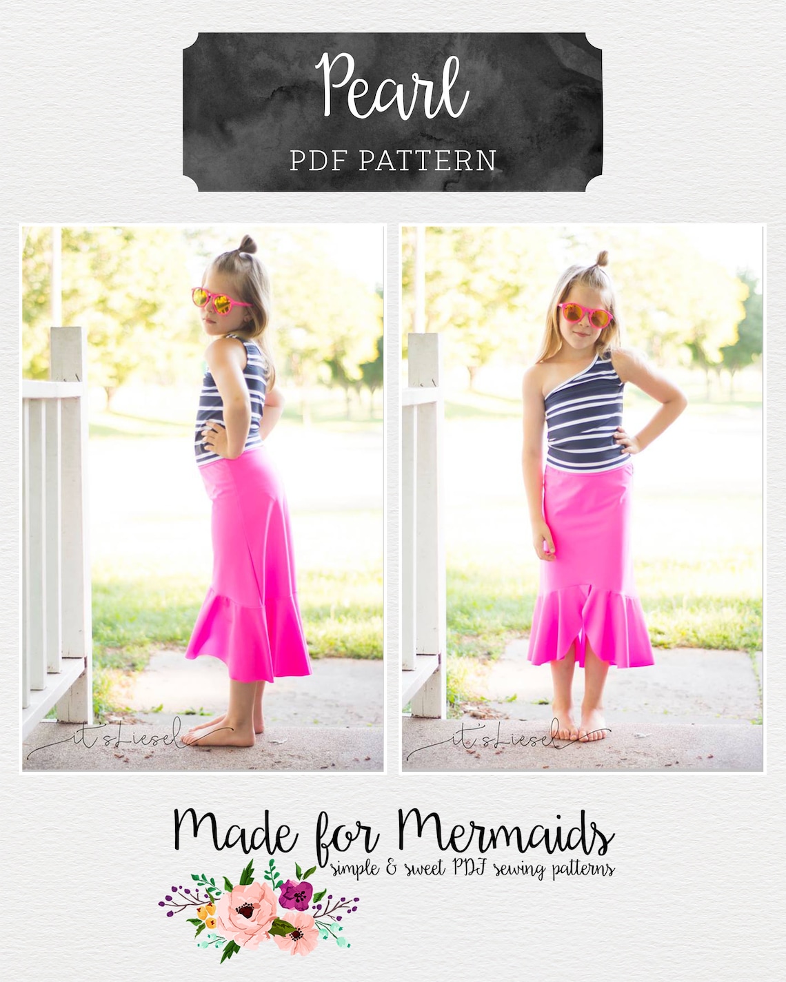 Mermaid Shores Collection- Pearl Cover up PDF Pattern Instant Download ...