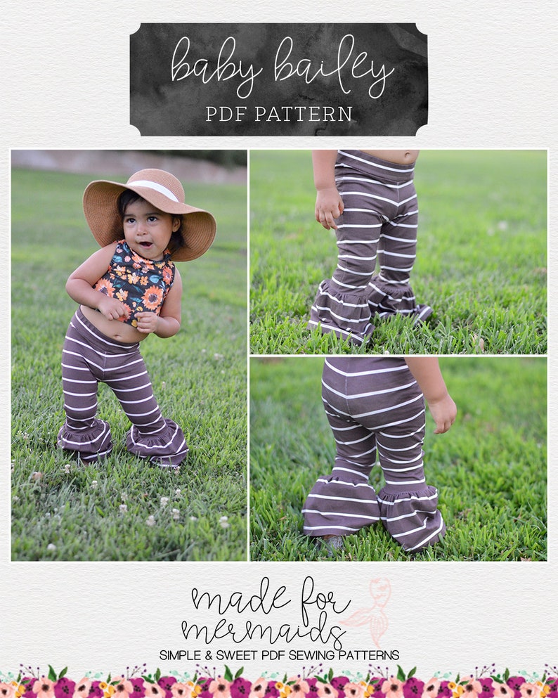 Baby Bailey Bell Bottoms Pattern - Etsy