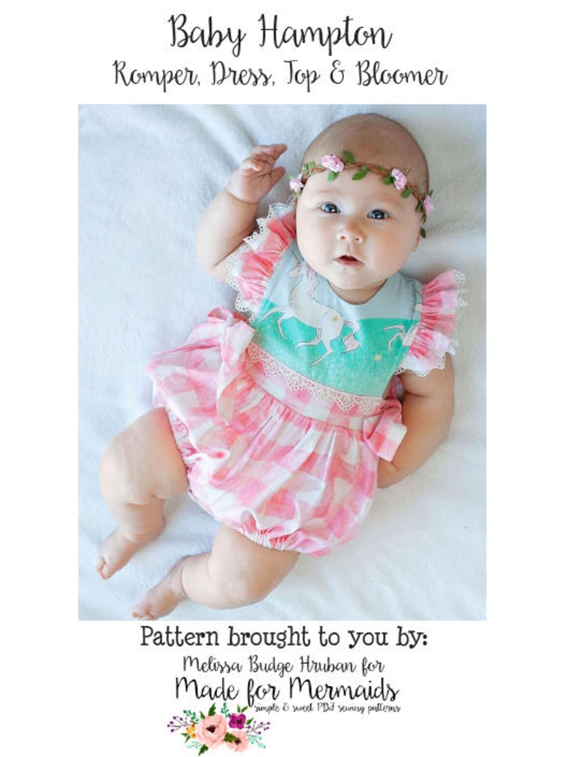 BABY Hampton Romper Dress Top and Bloomer PDF Sewing Pattern - Etsy