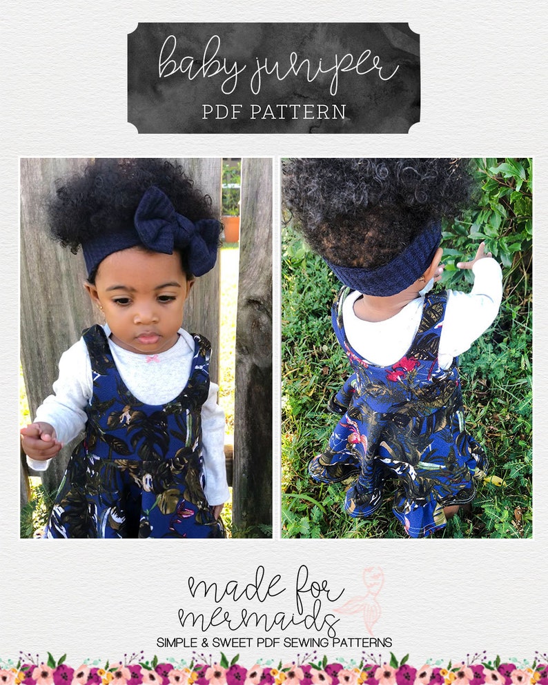 Baby Juniper Jumper PDF Sewing Pattern Sizes Newborn-18/24 Months - Etsy