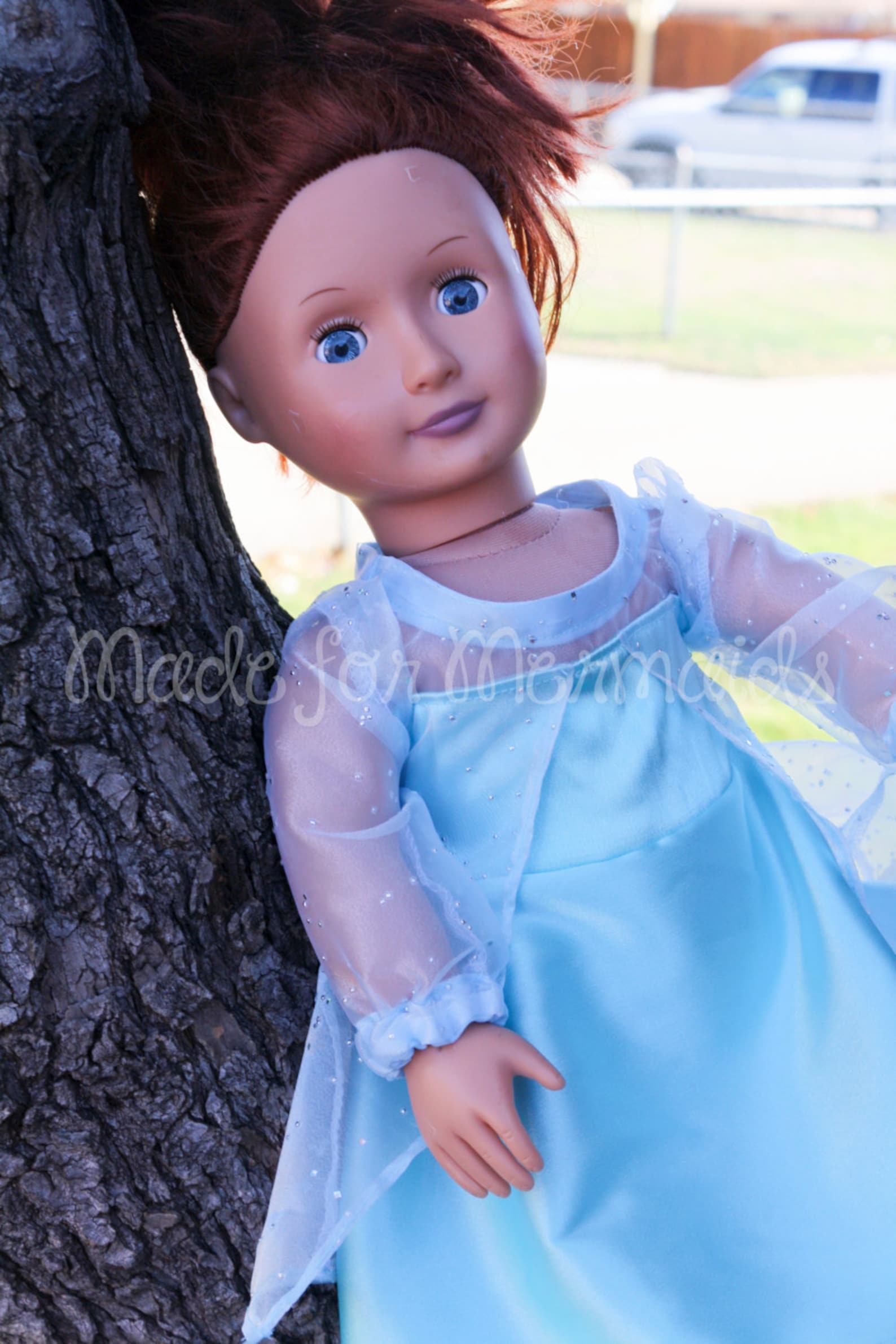 Elsa Frozen DOLLY Dress 15 or 18 Doll PDF Pattern - Etsy