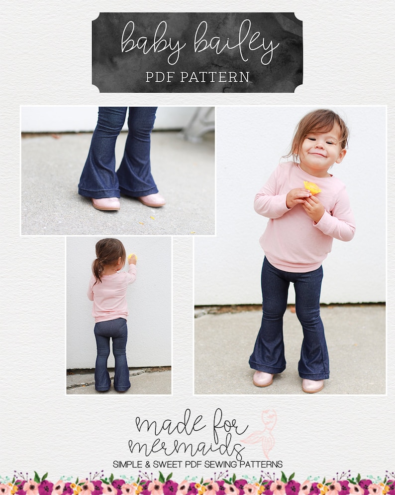Baby Bailey Bell Bottoms Pattern | Etsy