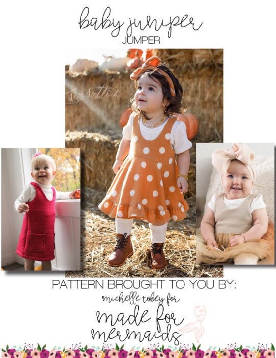 Baby Juniper Jumper PDF Sewing Pattern Sizes Newborn-18/24 | Etsy