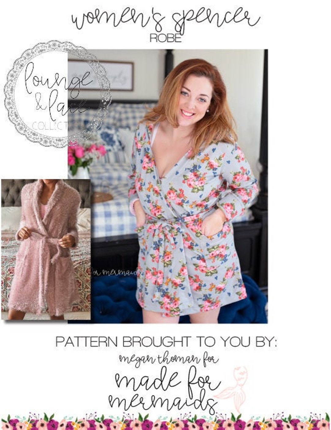 Lounge & Lace Collection- Women’s Spencer Robe PDF Sewing Pattern - Etsy