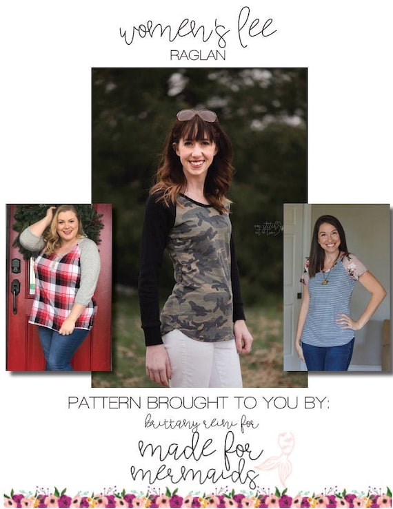 Womens Lee Raglan PDF Sewing Pattern | Etsy
