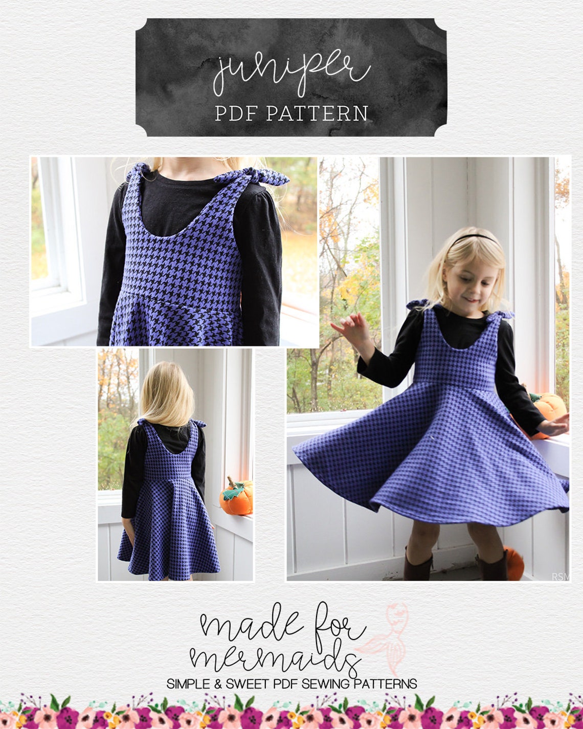 Youth Juniper Jumper PDF Sewing Pattern 1/2 14 - Etsy