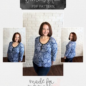 Women’s Lee Raglan PDF Sewing Pattern - Etsy