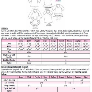Women's Blair Top & Tunic PDF Sewing Pattern Sizes - Etsy