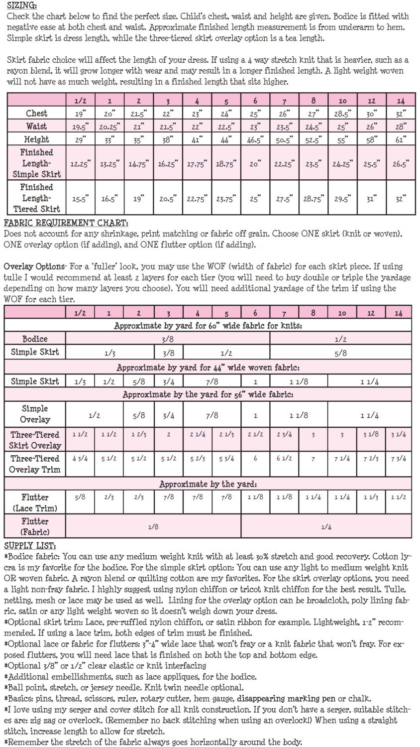 Dreamy Collection- Annabelle Dress PDF Sewing Pattern 1/2- 14 - Etsy