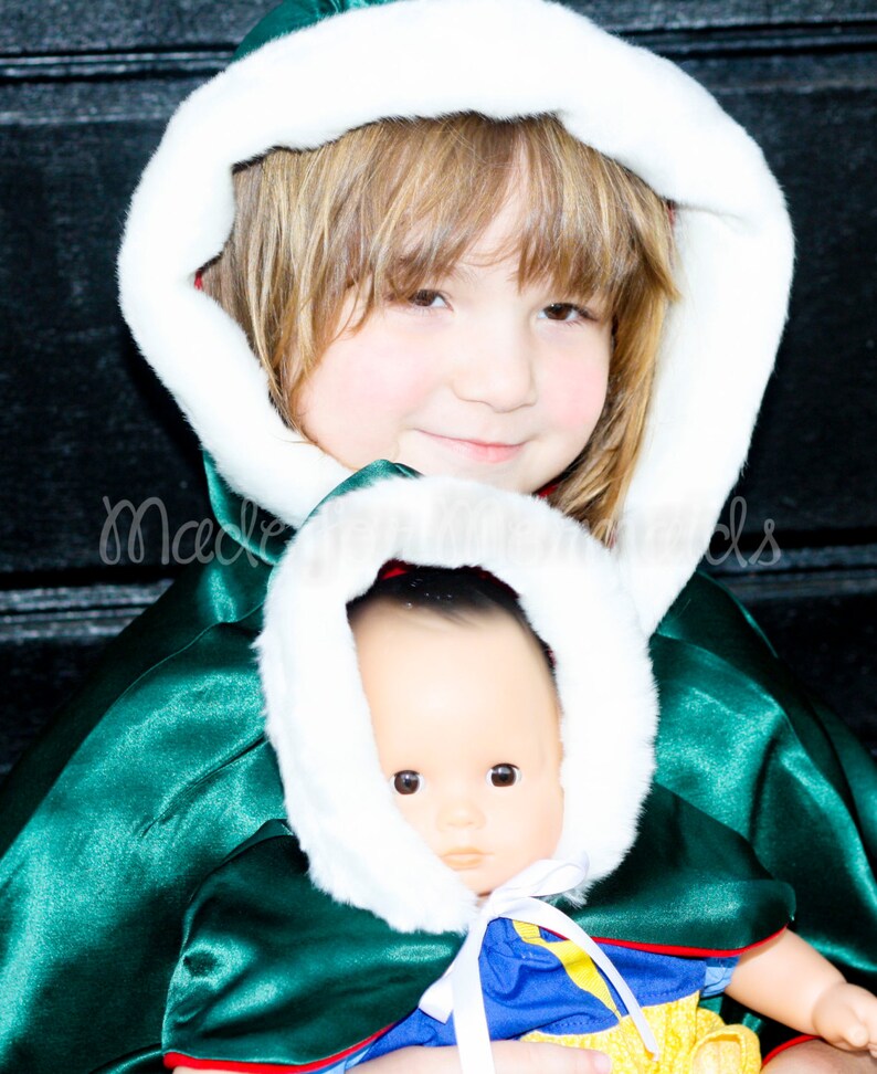 Hooded Cape Caplet Capelet DOLLY Dress 15" or 18" Doll PDF Pattern ...